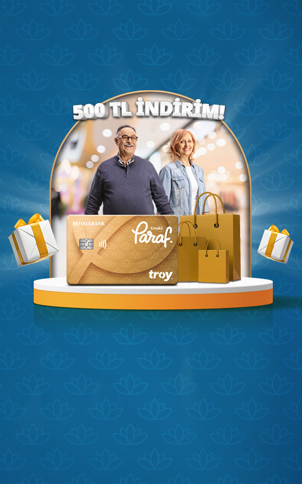 Paraf Emekli Kart'a Özel 500 TL İndirim