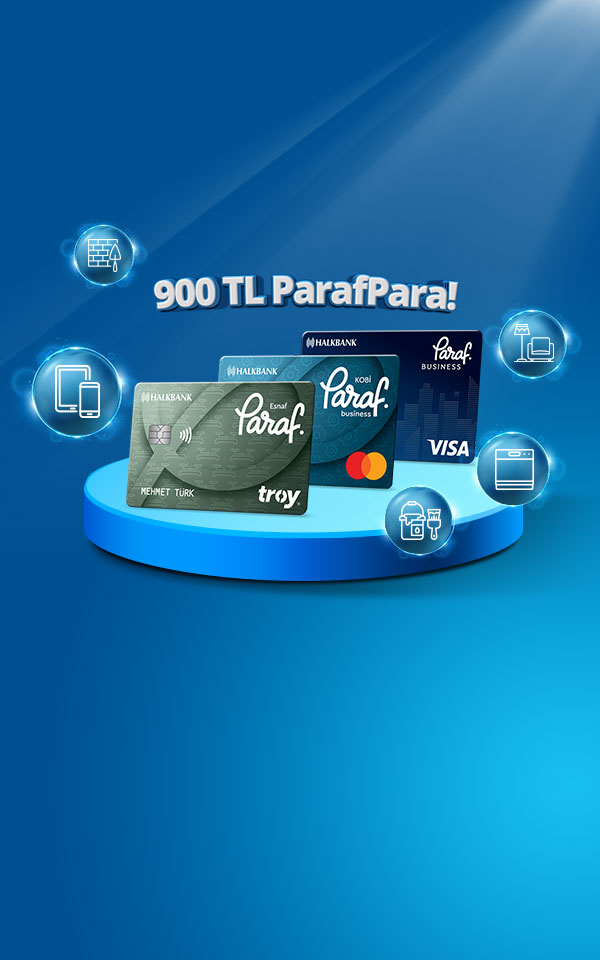 Paraf ticari kartlara özel 900 TL ParafPara!